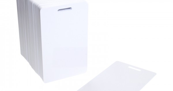 High Grade White PVC Cards, 760 Micron, Hole Punched - Short Edge ...